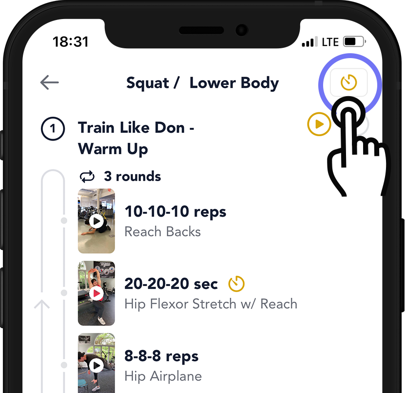 How to Set a Custom Timer for Your Playbook Workout